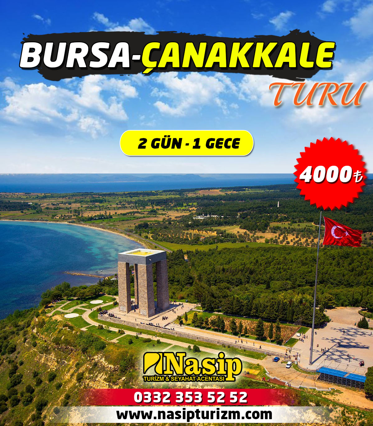Bursa Çanakkale Turları - Nasip Turizm